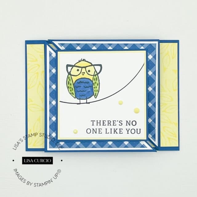 Don't Miss This Diagonal GateFold Card With a Twist - Lisa's Stamp Studio