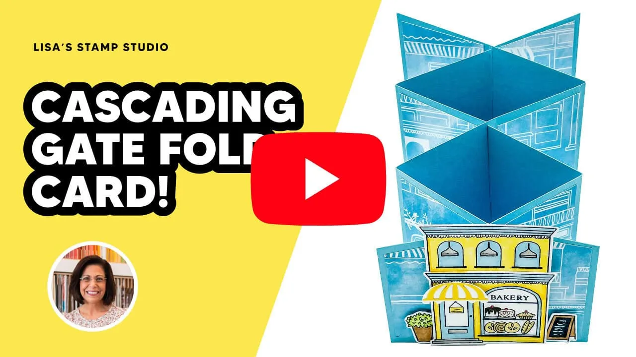 How to Make a Gate Fold Card That Expands and Cascades in Easy Steps - Lisa's Stamp Studio