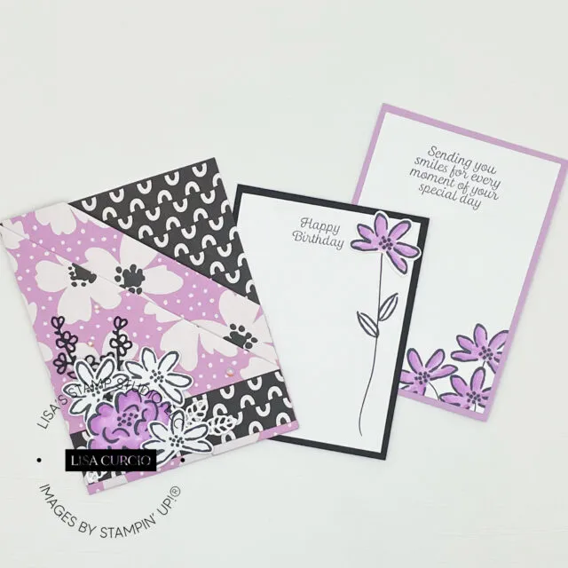 How to Make 3 Different Birthday Pocket Cards Using Designer Paper