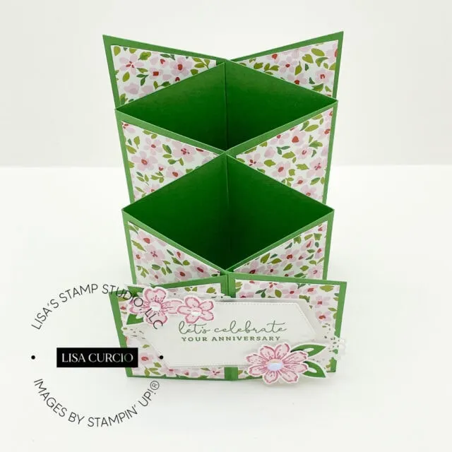 How to Make a Gate Fold Card That Expands and Cascades in Easy Steps - Lisa's Stamp Studio