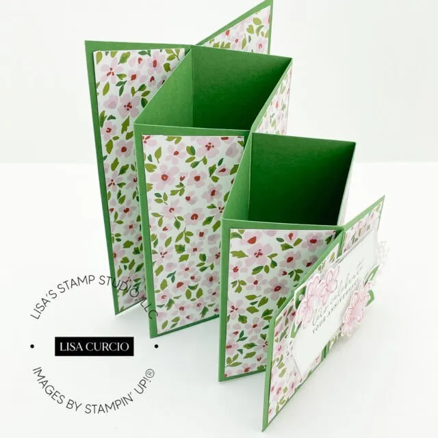 How to Make a Gate Fold Card That Expands and Cascades in Easy Steps - Lisa's Stamp Studio