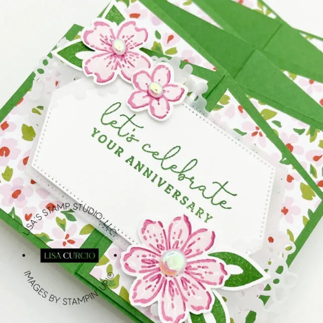 How to Make a Gate Fold Card That Expands and Cascades in Easy Steps - Lisa's Stamp Studio