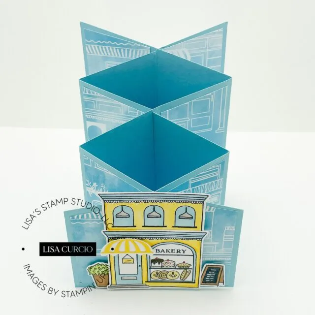 How to Make a Gate Fold Card That Expands and Cascades in Easy Steps - Lisa's Stamp Studio