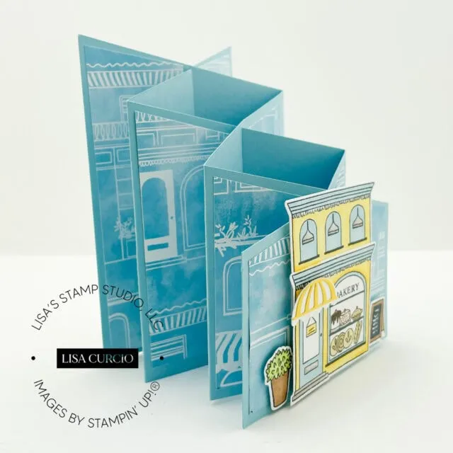 How to Make a Gate Fold Card That Expands and Cascades in Easy Steps - Lisa's Stamp Studio