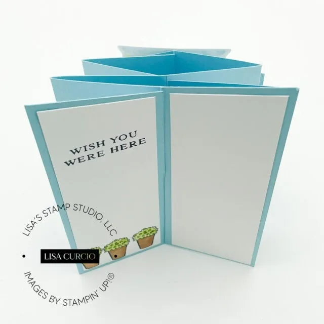 How to Make a Gate Fold Card That Expands and Cascades in Easy Steps - Lisa's Stamp Studio