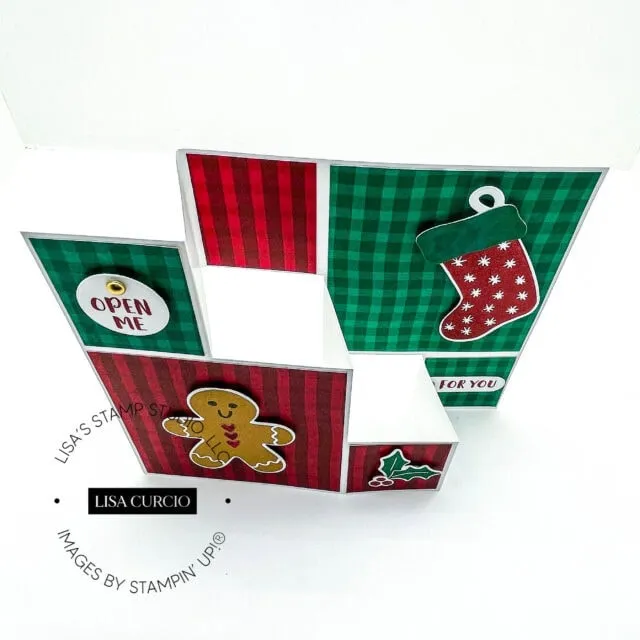 Make a Christmas Step Card That Pops Out Above the Rest - Lisa's Stamp ...