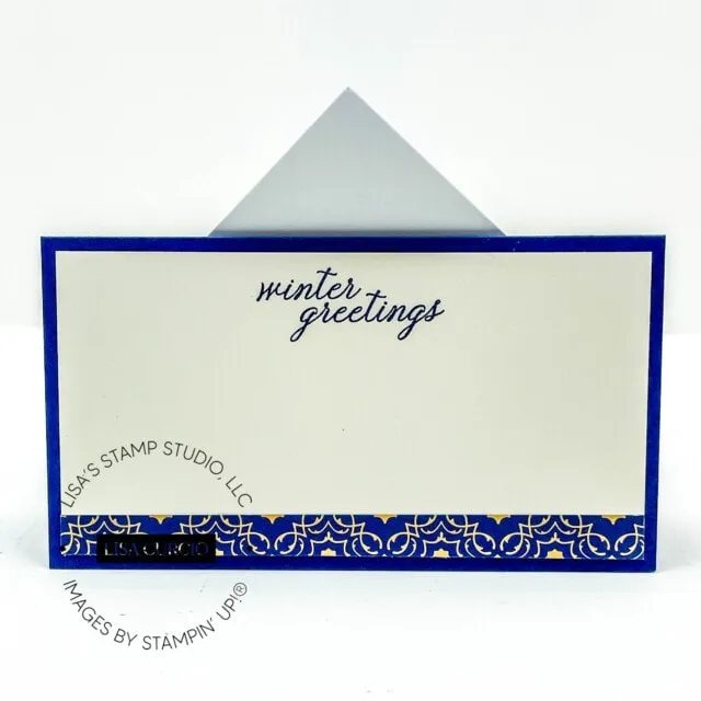 Use Scrap Designer Paper to Make a DIY Christmas Stair Stepper Card