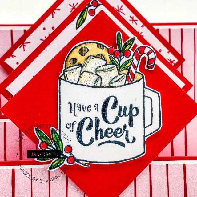 Use Scrap Designer Paper to Make a DIY Christmas Stair Stepper Card