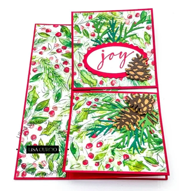 Make a Fun Fold Double Twisted Easel Card for the Holidays!