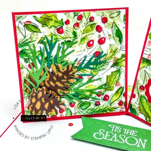 Make a Fun Fold Double Twisted Easel Card for the Holidays!