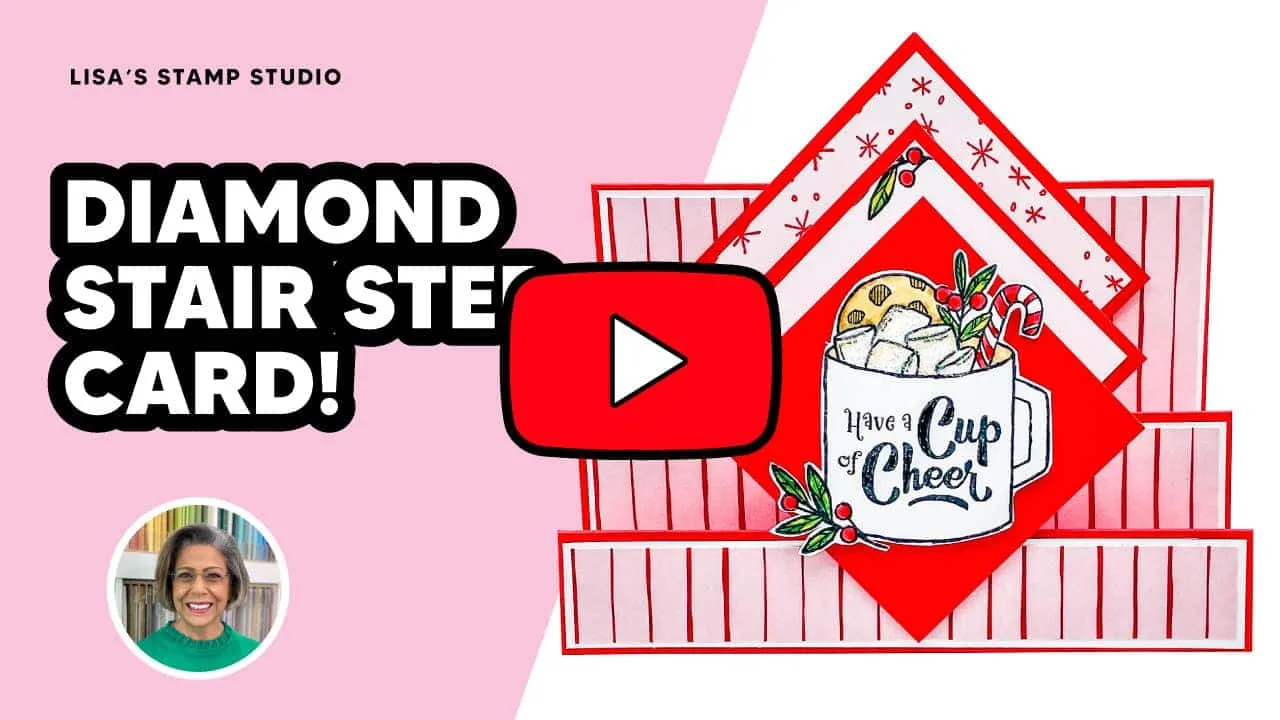 Use Scrap Designer Paper to Make a DIY Christmas Stair Stepper Card