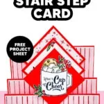 Use Scrap Designer Paper to Make a DIY Christmas Stair Stepper Card