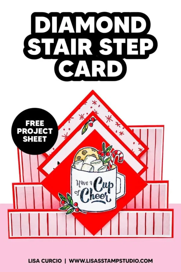 Use Scrap Designer Paper to Make a DIY Christmas Stair Stepper Card
