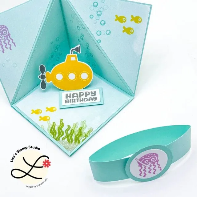 Create A Triangle Corner Pop Up Card - Lisa's Stamp Studio