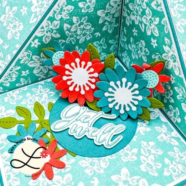 Create A Triangle Corner Pop Up Card - Lisa's Stamp Studio