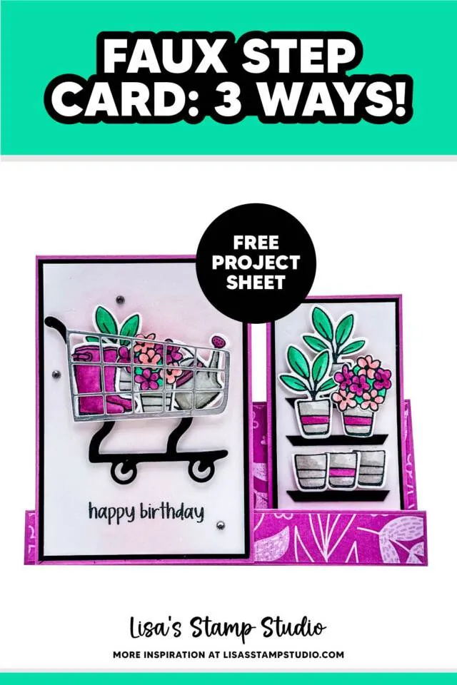 Fun Fold Cards are Easy! 3 Ways to Make a Faux Step Card with Lisa Curcio!!