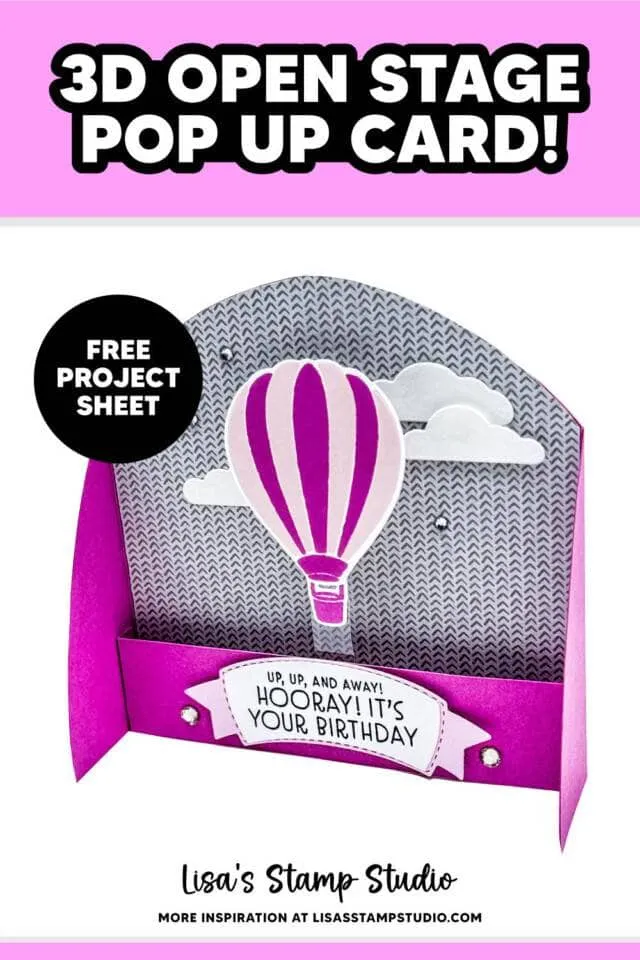 Make a 3D Open Stage Pop Up Card: Fun Fold Cards with Stampin' Up!