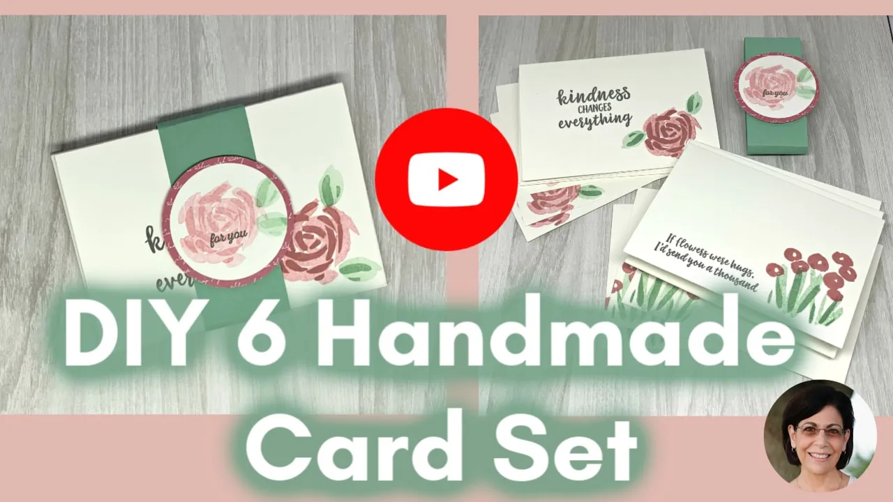 How to Make a Set of 6 DIY Cards on a Budget - Lisa's Stamp Studio