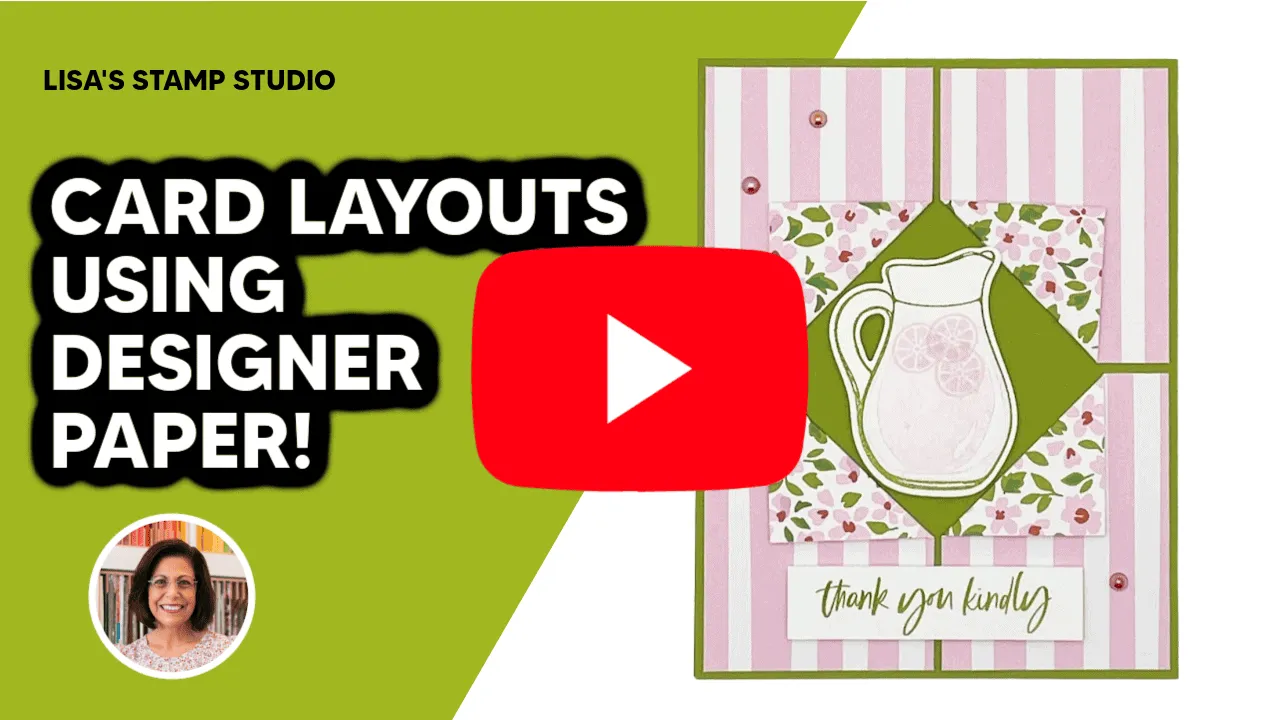 Create This Easy Card Making Layout Using Designer Paper