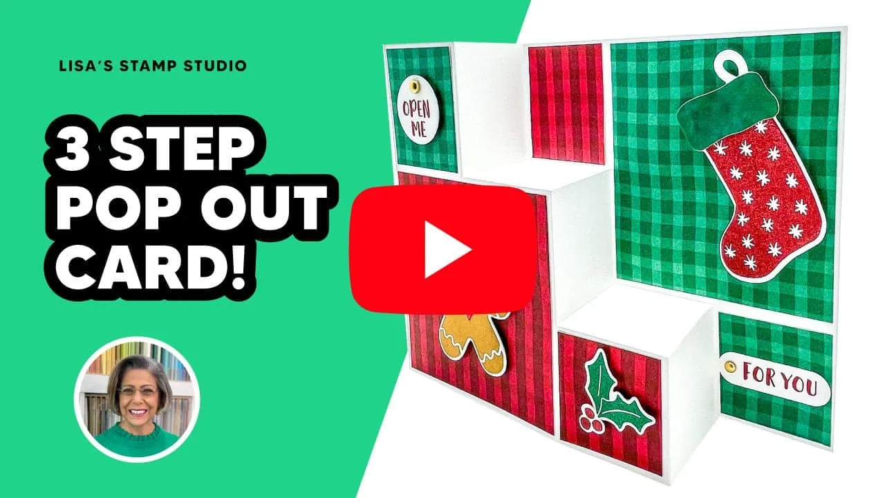 Make a Christmas Step Card That Pops Out Above the Rest - Lisa's Stamp ...