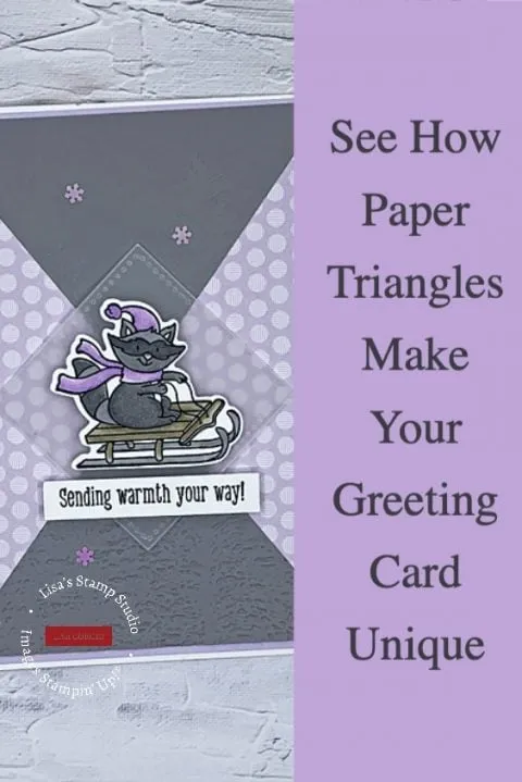 Paper Triangles Make a Unique Greeting Card | Handmade Card Ideas