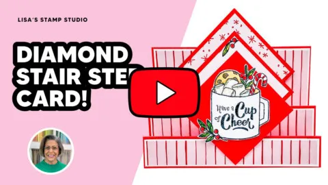 Use Scrap Designer Paper to Make a DIY Christmas Stair Stepper Card