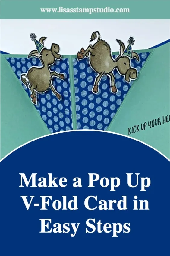 Make a Pop Up V-Fold Card in Easy Steps | Fun Fold Card Series