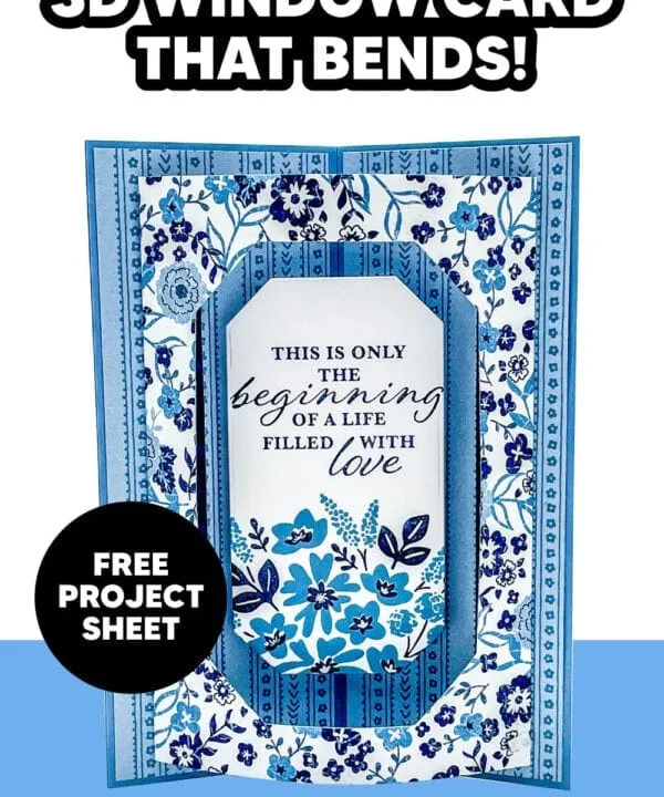 How to Make a 3D Fun Fold Window Card That Bends! - Lisa's Stamp Studio