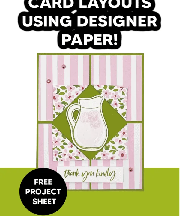 Create This Easy Card Making Layout Using Designer Paper