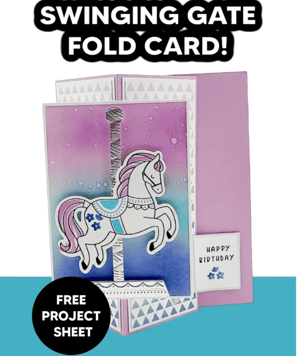How to Create a Handmade Swinging Gate Fold Card in Easy Steps - Lisa's Stamp Studio
