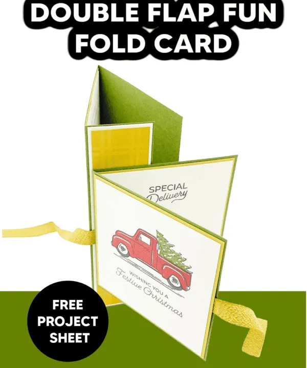 Learn How to Make a Double Flap Fun Fold Card for Christmas