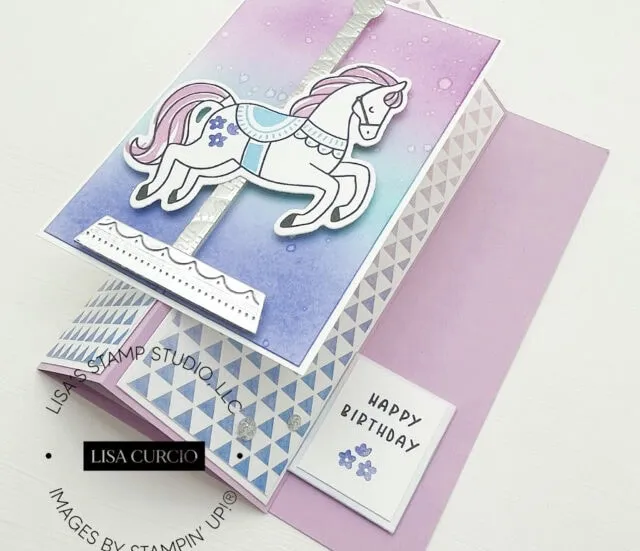 How to Create a Handmade Swinging Gate Fold Card in Easy Steps - Lisa's Stamp Studio