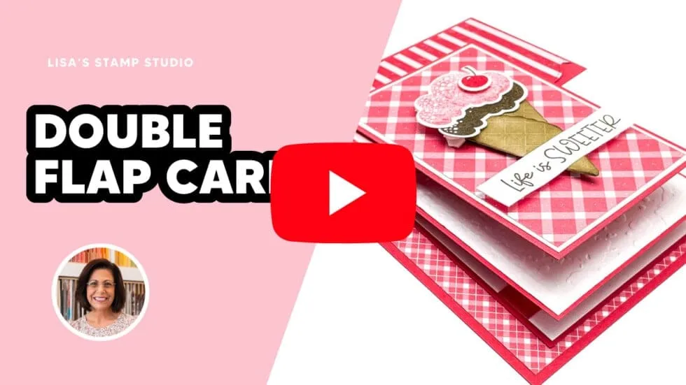 Double Flap Fun Fold Card for Anniversary or as a Thank You!