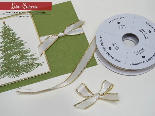 Tips for Tying Bows & Adding Ribbon to Cards - Lisa's Stamp Studio