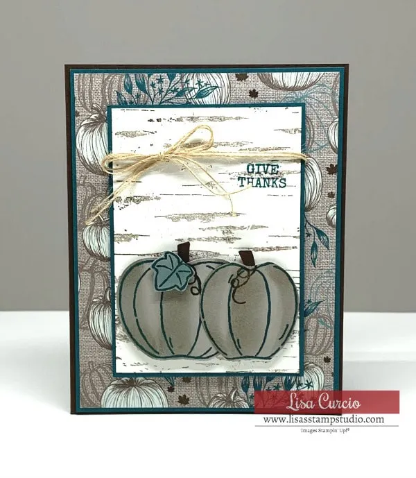 How to Make a Clean and Simple Fall Card - Lisa's Stamp Studio