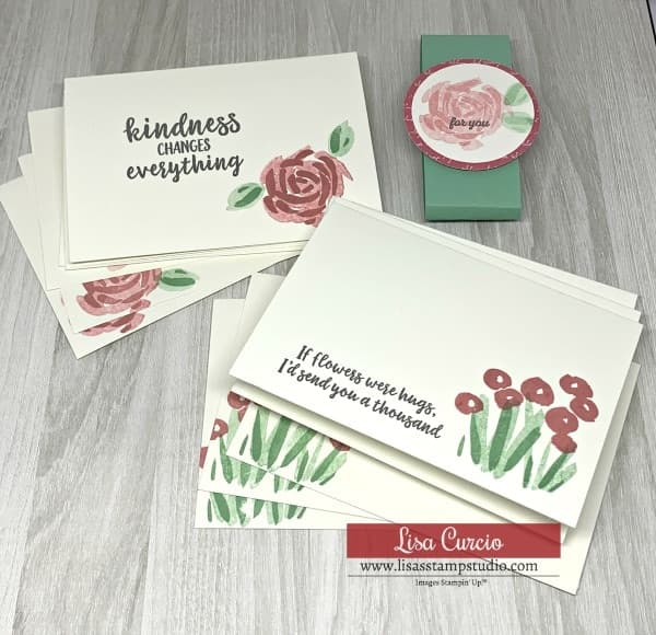 How to Make a Set of 6 DIY Cards on a Budget - Lisa's Stamp Studio