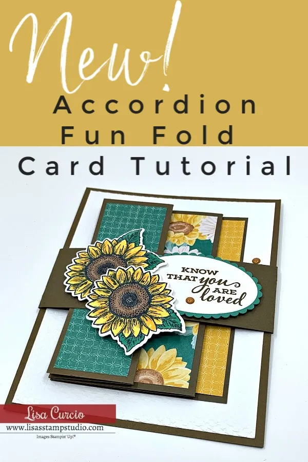 Accordion Fun Fold Card Tutorial to Celebrate Sunflowers