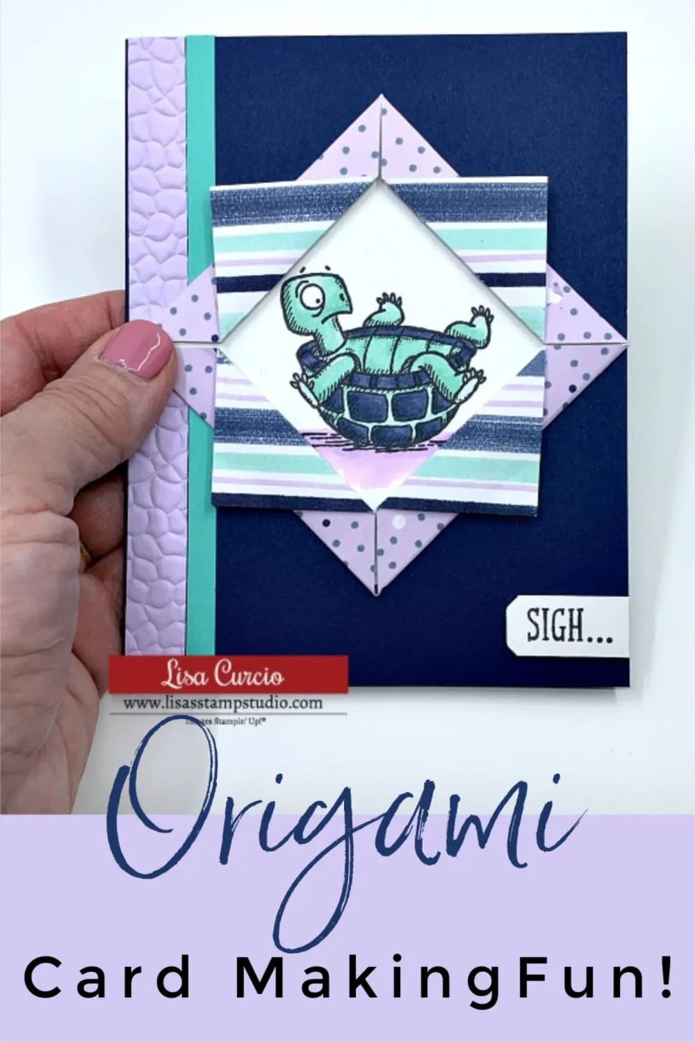 Folded Frames Fun Fold Card to Flip Over | Card Making Tutorial