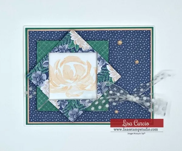 Folded Frames Fun Fold Card to Flip Over | Card Making Tutorial