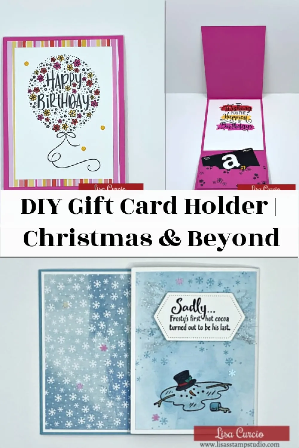 Make an Easy Gift Card Fun Fold They'll Love - Lisa's Stamp Studio