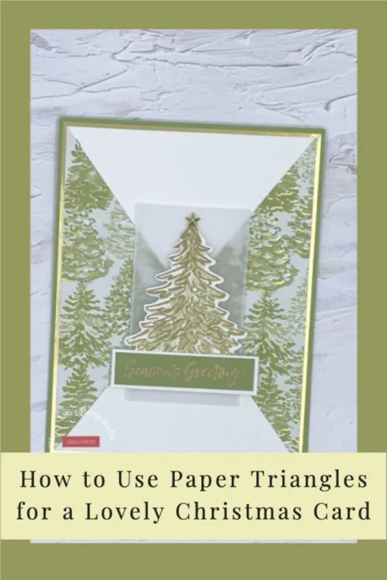 Paper Triangles Make a Unique Greeting Card | Handmade Card Ideas