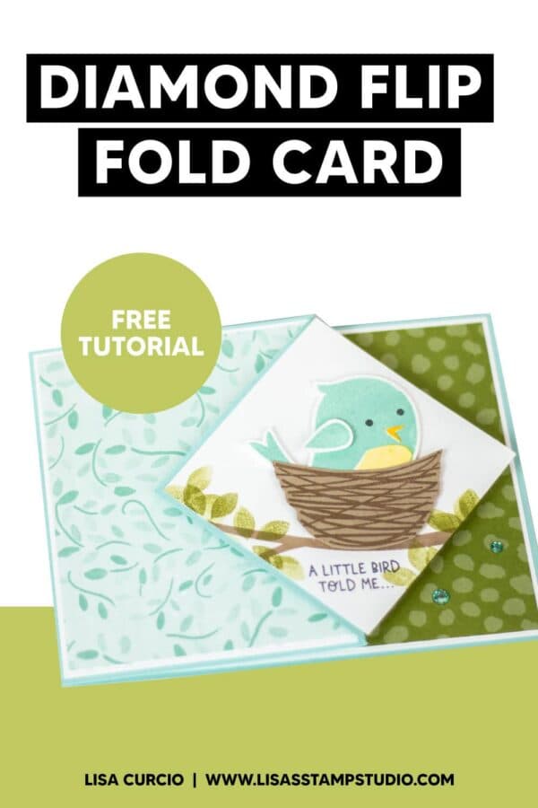 Make a Fun Fold Birthday Card With a Pivot - Lisa's Stamp Studio