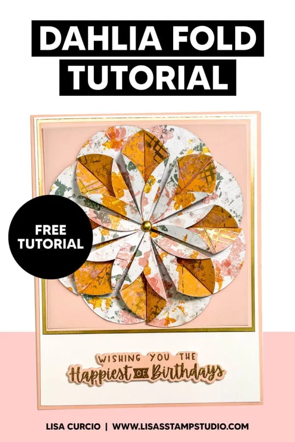 Create An Origami Paper Flower With This Easy Dahlia Fold - Lisa's ...