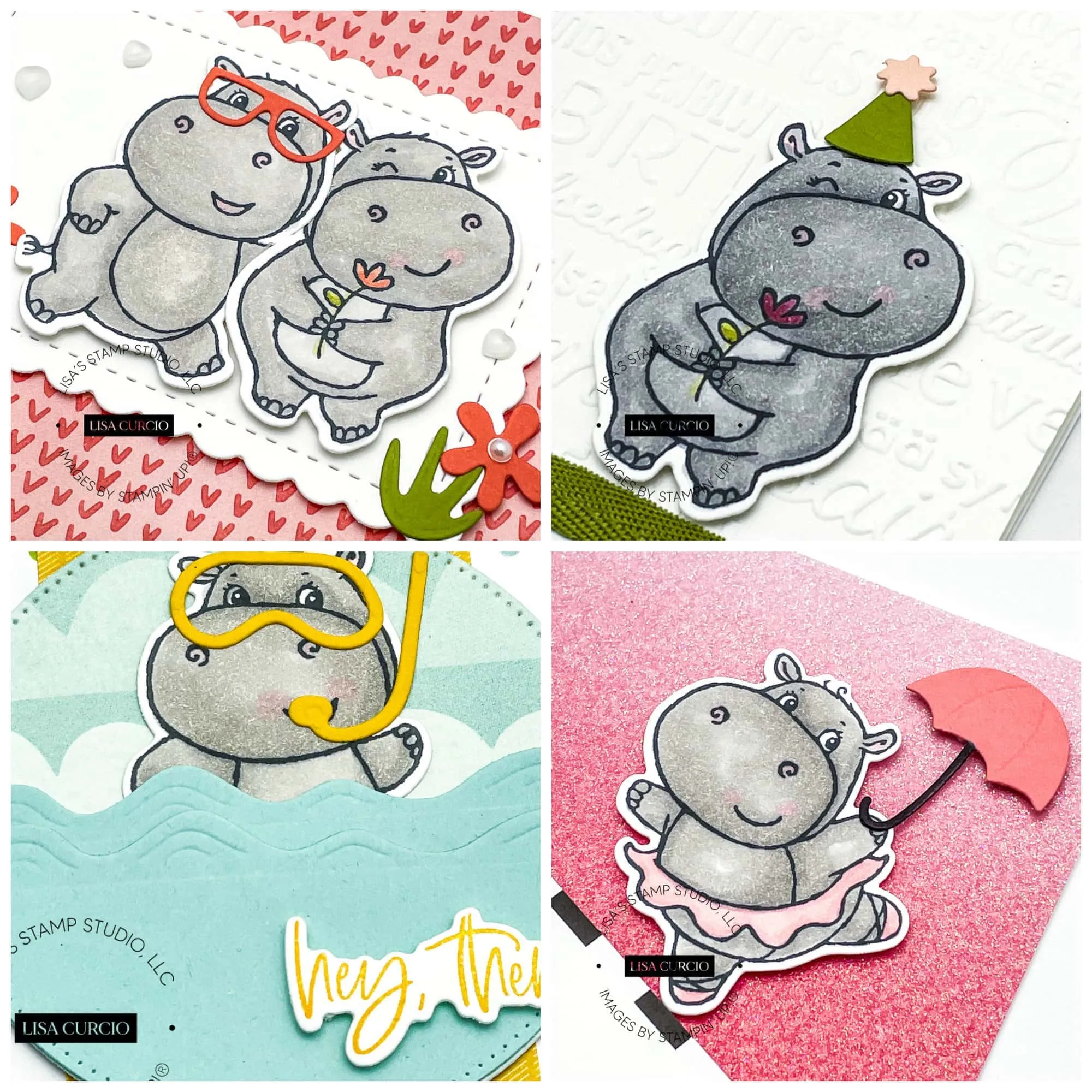 Hippest Hippos - Lisa's Stamp Studio
