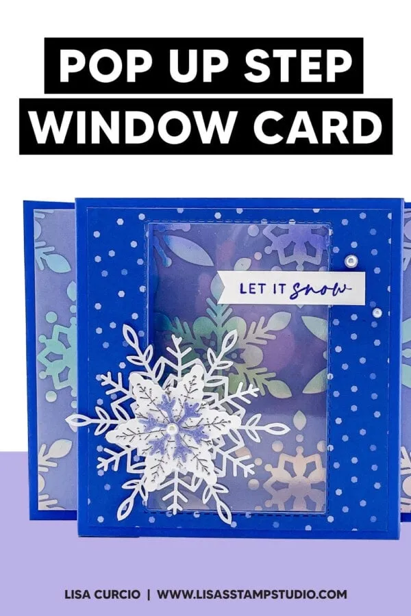 Make this Pop Up Step Window Card for Christmas w/ Lisa Curcio!