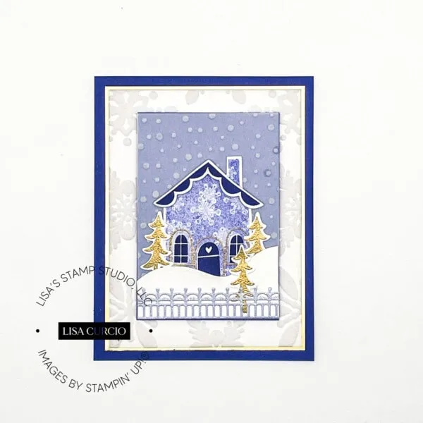Make This Beautiful Vellum Christmas Card Using Gold Foil Paper