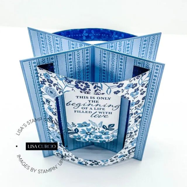 How to Make a 3D Fun Fold Window Card That Bends! - Lisa's Stamp Studio