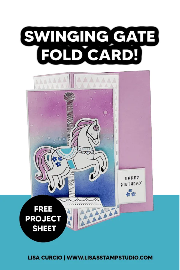 How to Create a Handmade Swinging Gate Fold Card in Easy Steps - Lisa's Stamp Studio