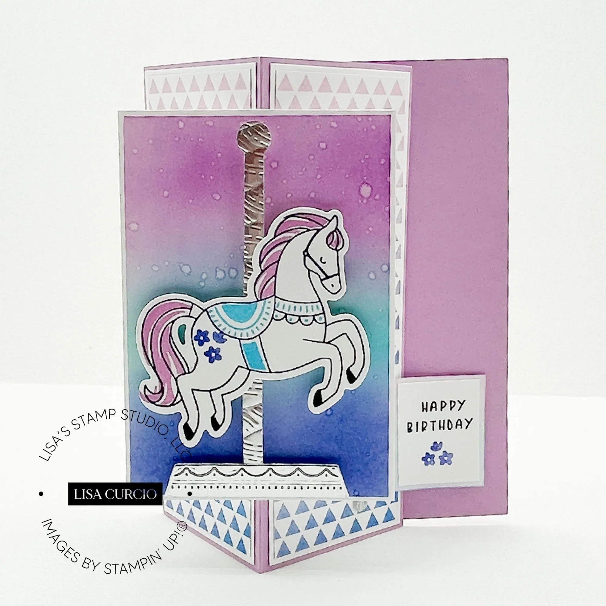 How to Create a Handmade Swinging Gate Fold Card in Easy Steps - Lisa's Stamp Studio