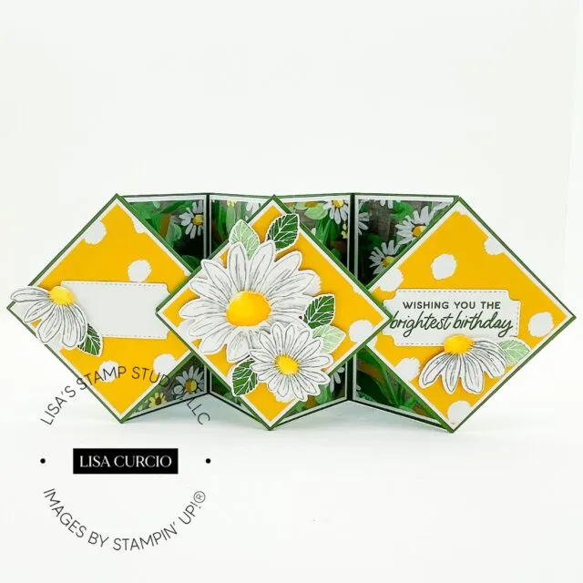 Make This Pop Out Accordion Fun Fold Card for Birthdays - Lisa's Stamp Studio